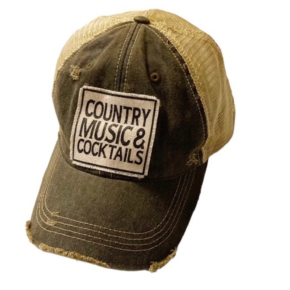 Headmost | Accessories | Country Music Cocktails I Distressed Trucker ...